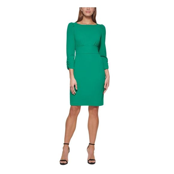 Dkny | Dresses | Dkny Womens Green 34 Sleeve Above The Knee Wear To ...